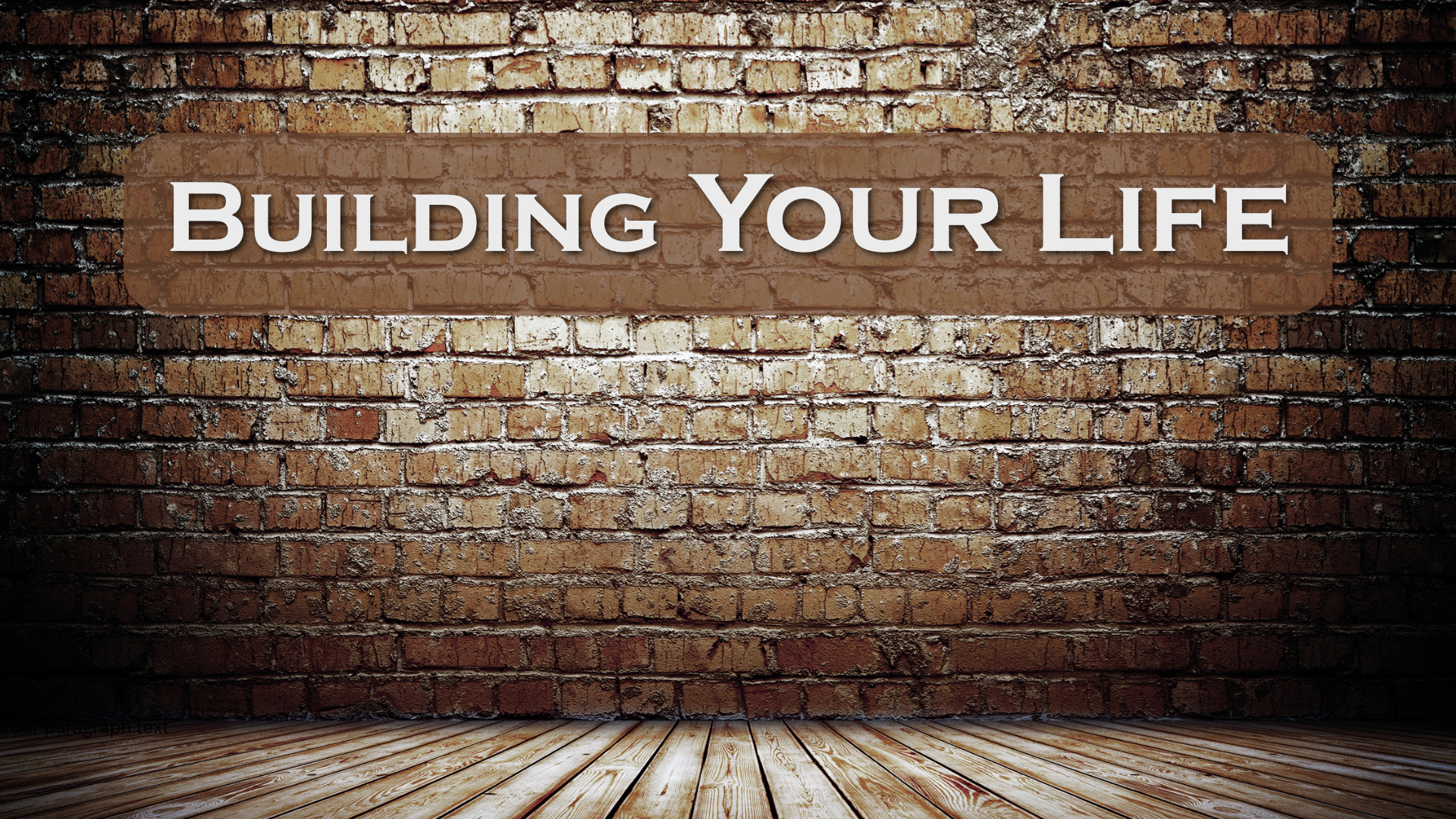 Building Your Life – Rocky Mountain Christian Ministries